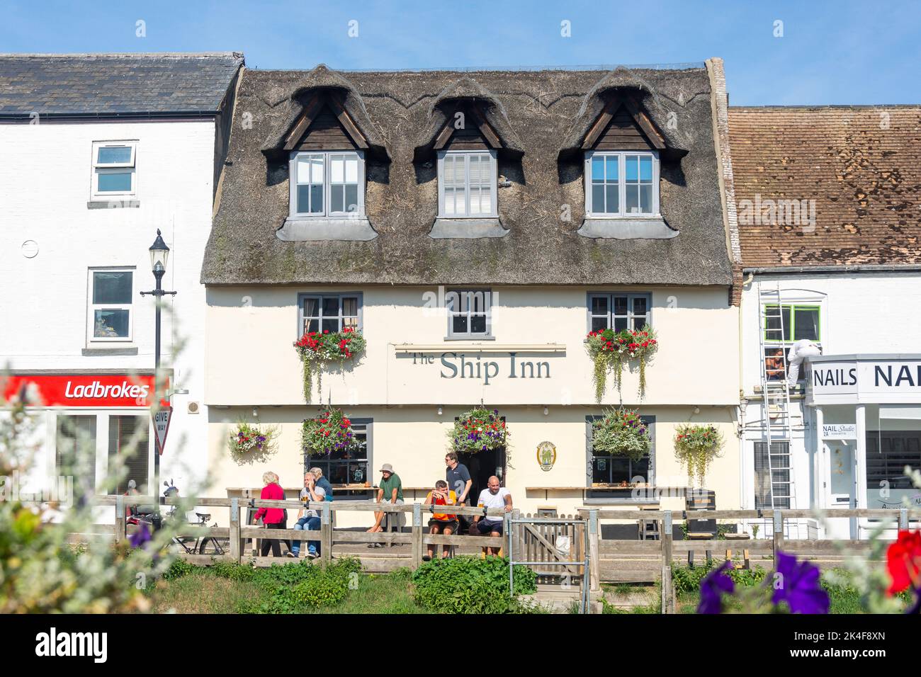 16th century The Ship Inn by River Nene, Nene Parade, March ...