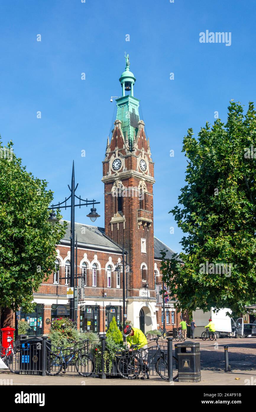 March town hall market place town cambridgeshire clock tower pos hi-res ...