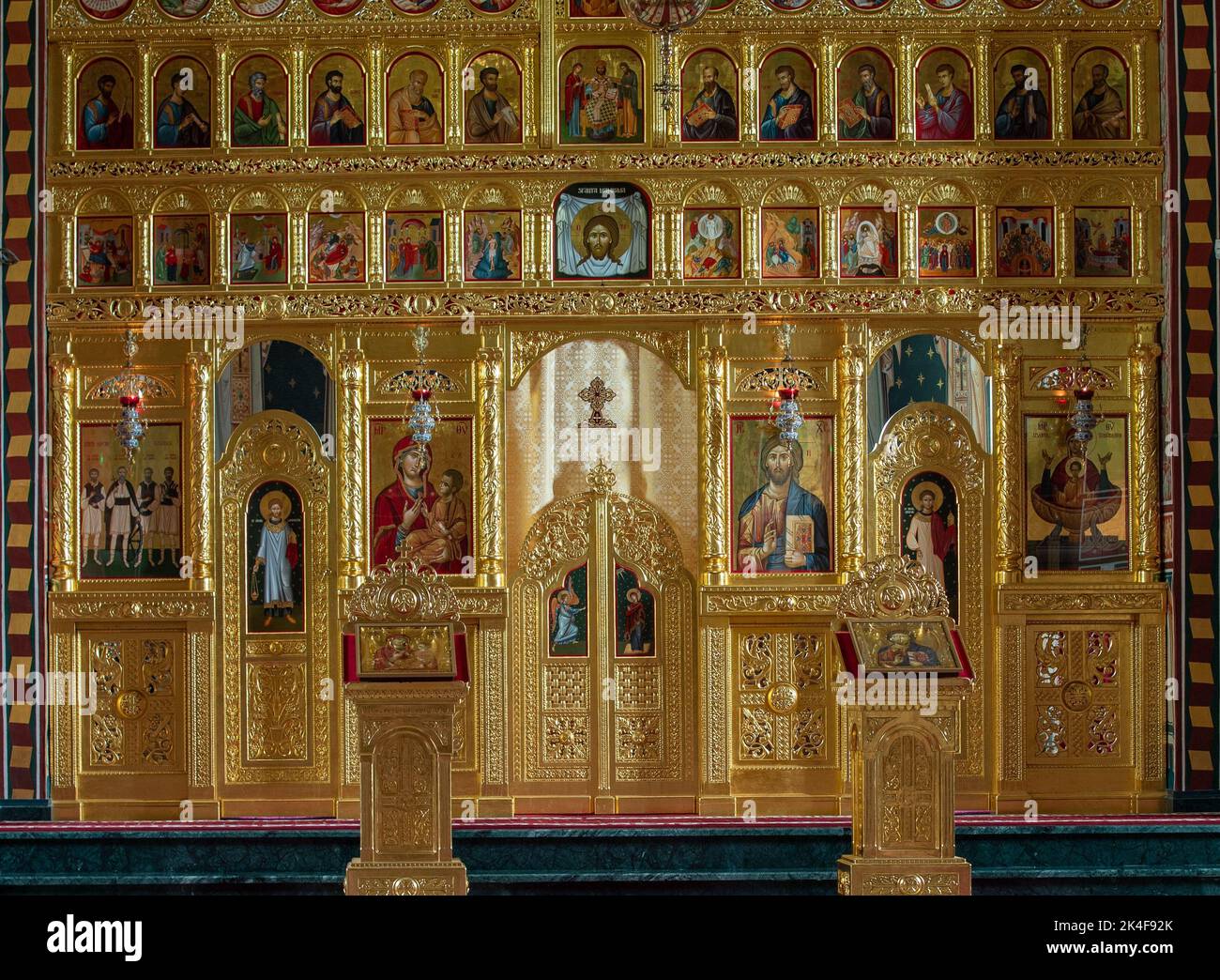 is a place of Orthodox worship in the Transylvania area Stock Photo - Alamy