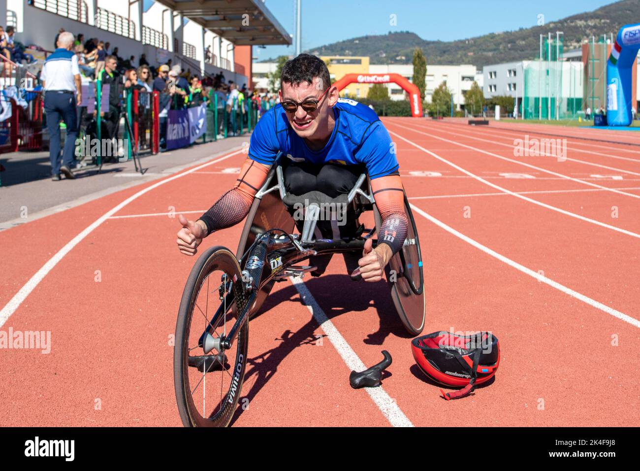Athletics track Gabre Gabric, Brescia, Italy, October 02, 2022, Nicolas ...