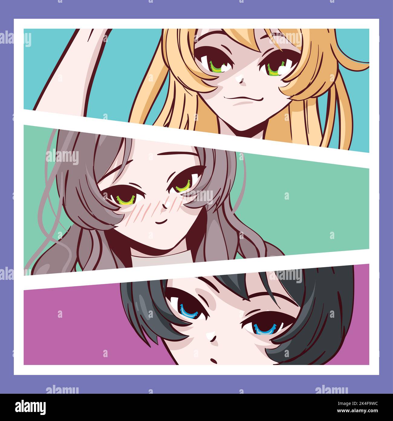 Teen girls eye Stock Vector Images - Alamy