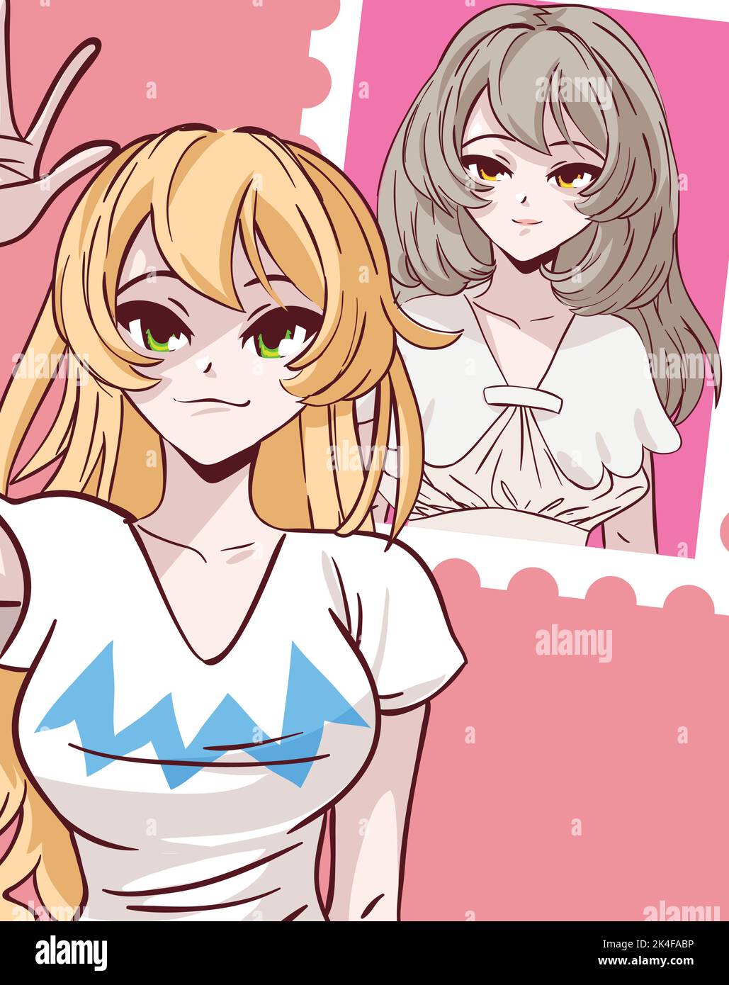 characters women anime Stock Vector Image & Art - Alamy