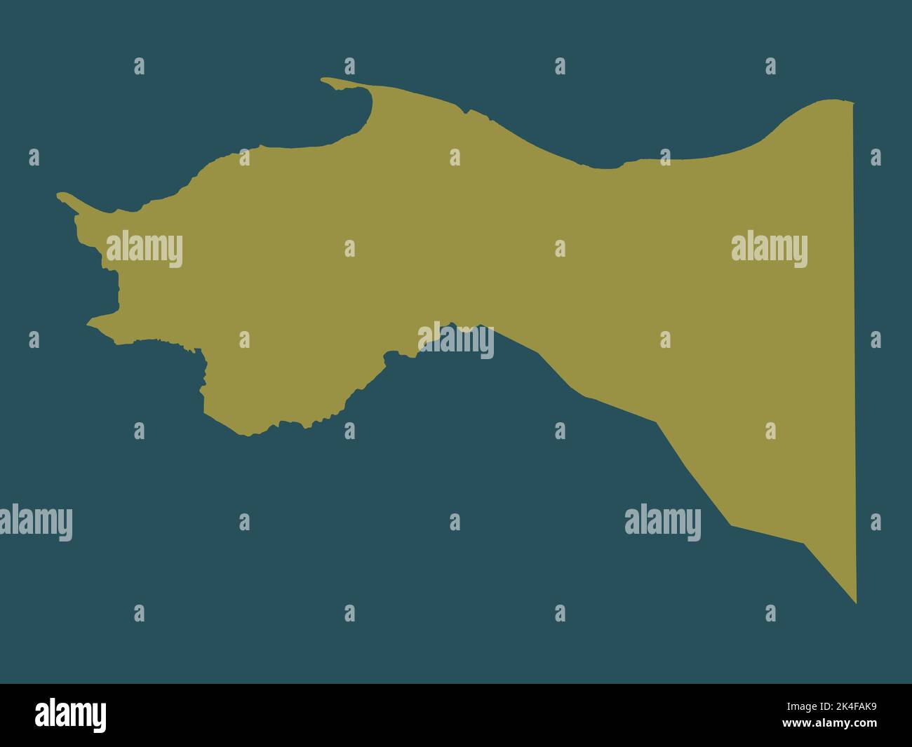 Colon, department of Honduras. Solid color shape Stock Photo - Alamy