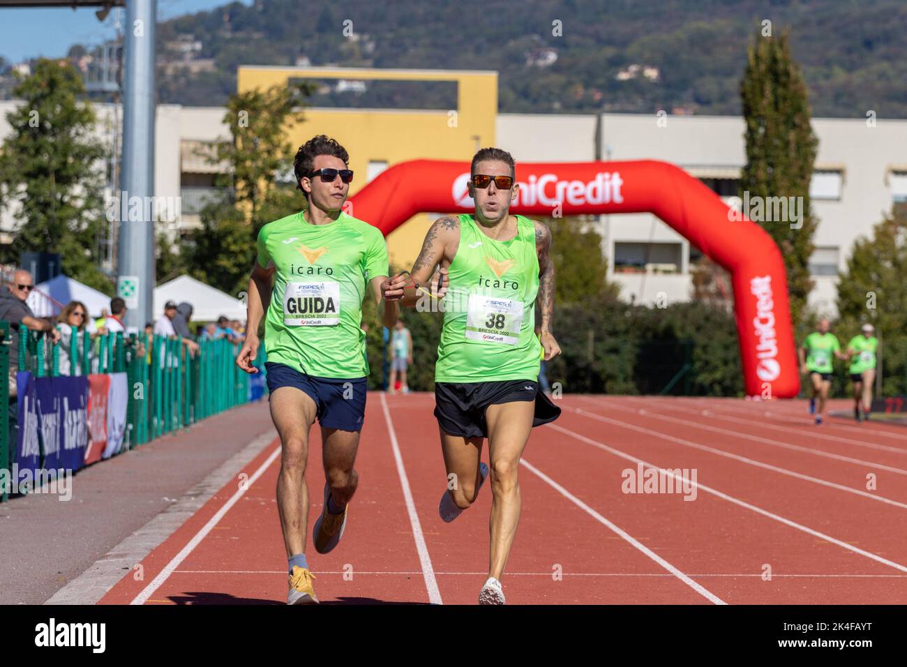 Athletics track Gabre Gabric, Brescia, Italy, October 02, 2022, Davide ...