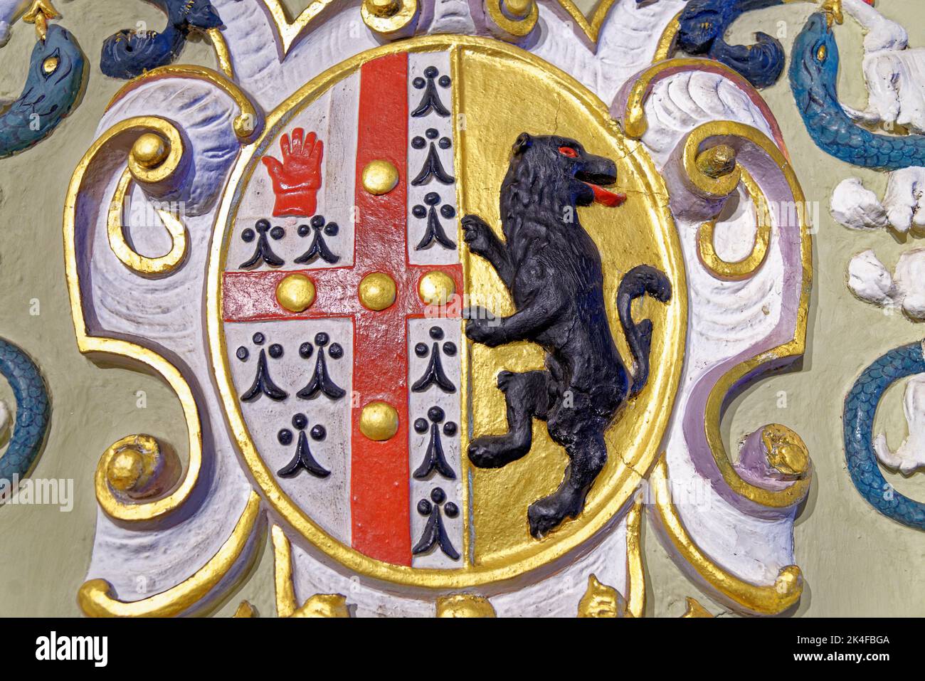 Heraldic sign in Castle St Michael Mount - the Cornish counterpart of ...