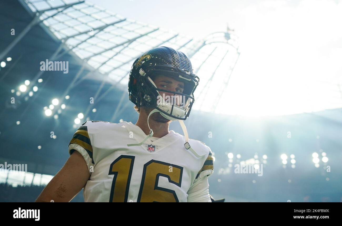 New Orleans Saints' Jake Luton during the NFL International match at ...