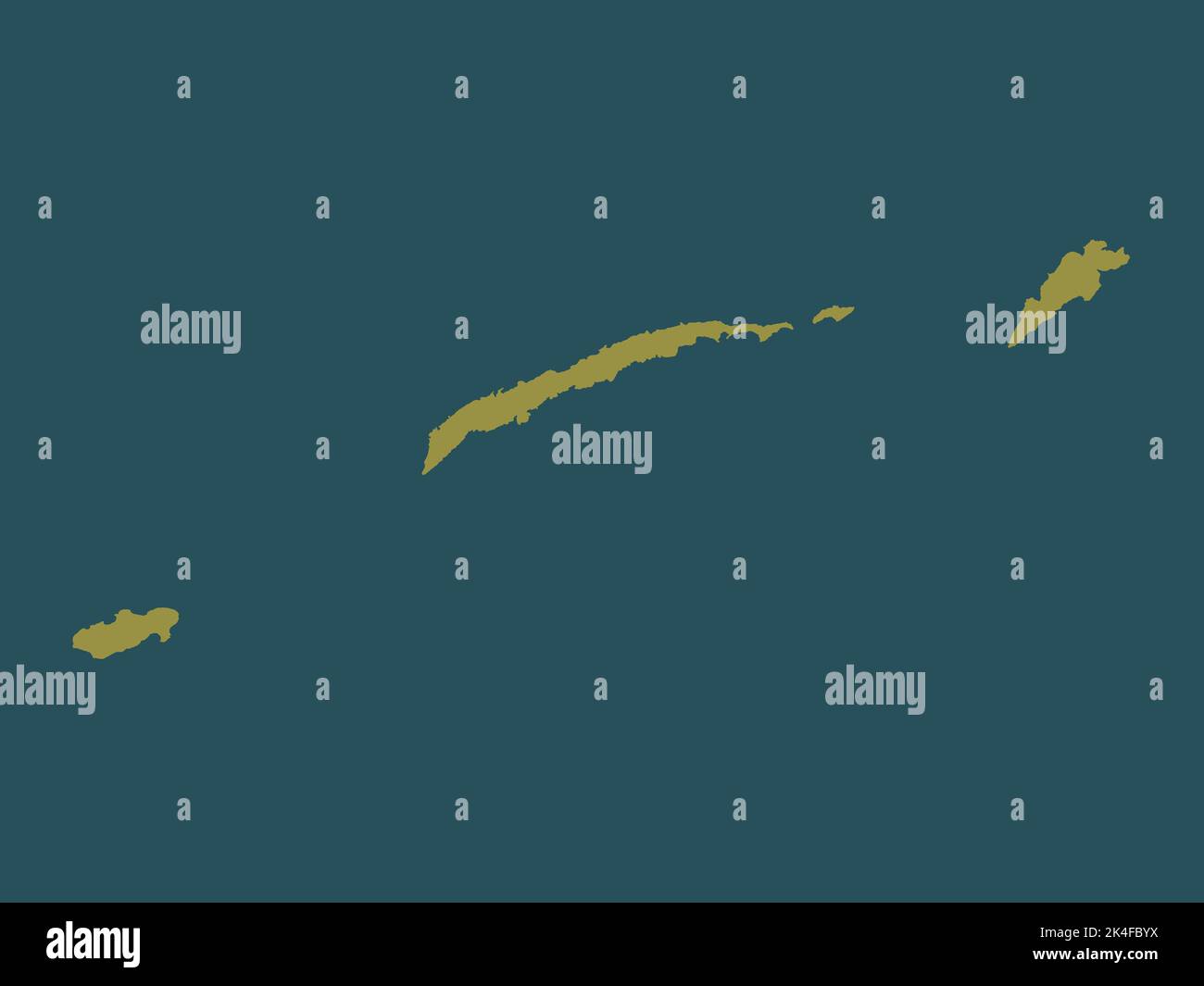 Islas de la Bahia, department of Honduras. Solid color shape Stock ...