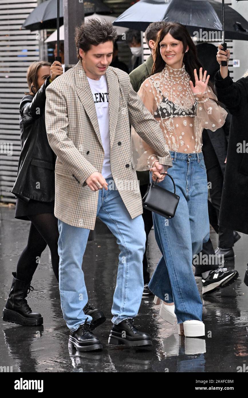 Brooklyn Beckham And Nicola Peltz Beckham Attends The Valentino Show