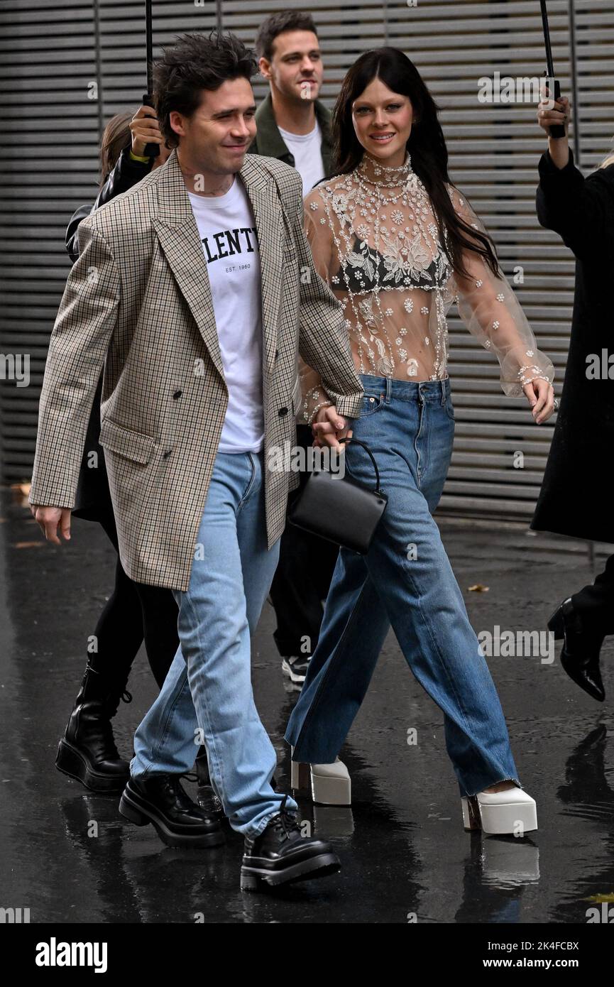 Brooklyn Beckham And Nicola Peltz Beckham Attends The Valentino Show
