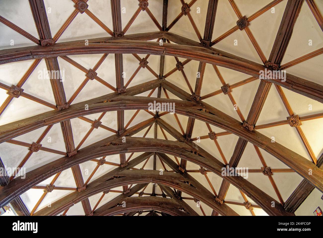 Old wooden ceiling inside Castle of St Michael Mount - the Cornish ...