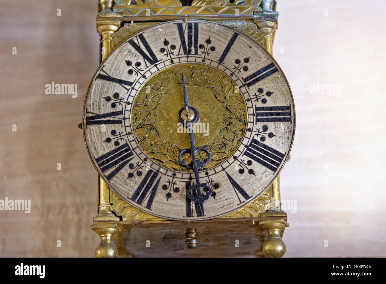 Old clock inside Castle of St Michael Mount - the Cornish counterpart ...