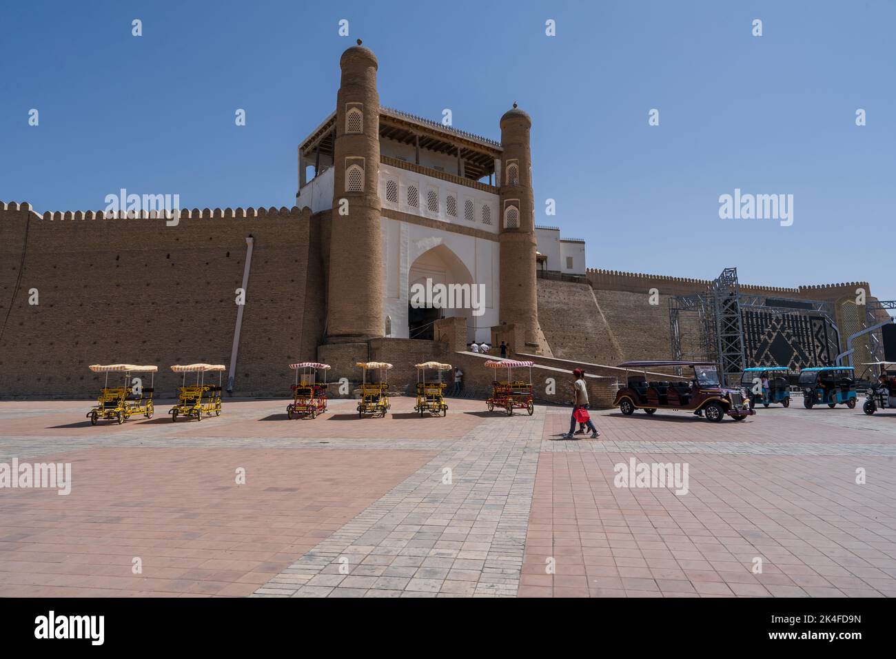 Bukhara Ark entrance gate, fortification castle Stock Photo - Alamy