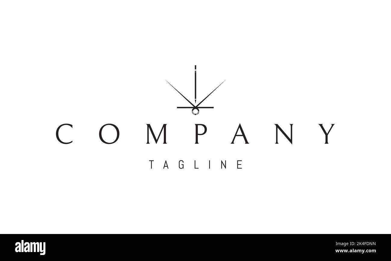 Vector logo on which an abstract image of an inverted compass and a ...