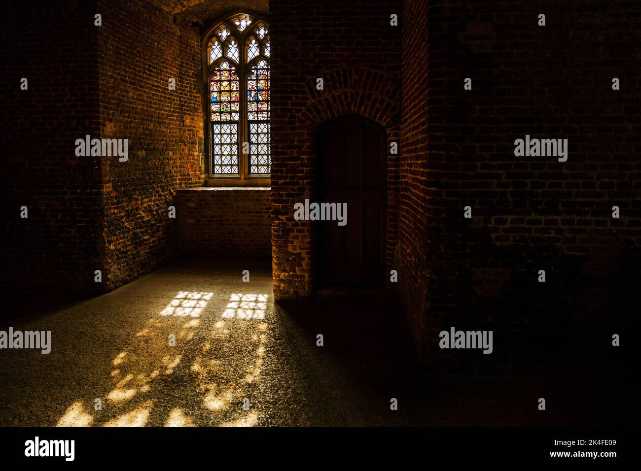 Sunlight through a stained Glass window Stock Photo - Alamy