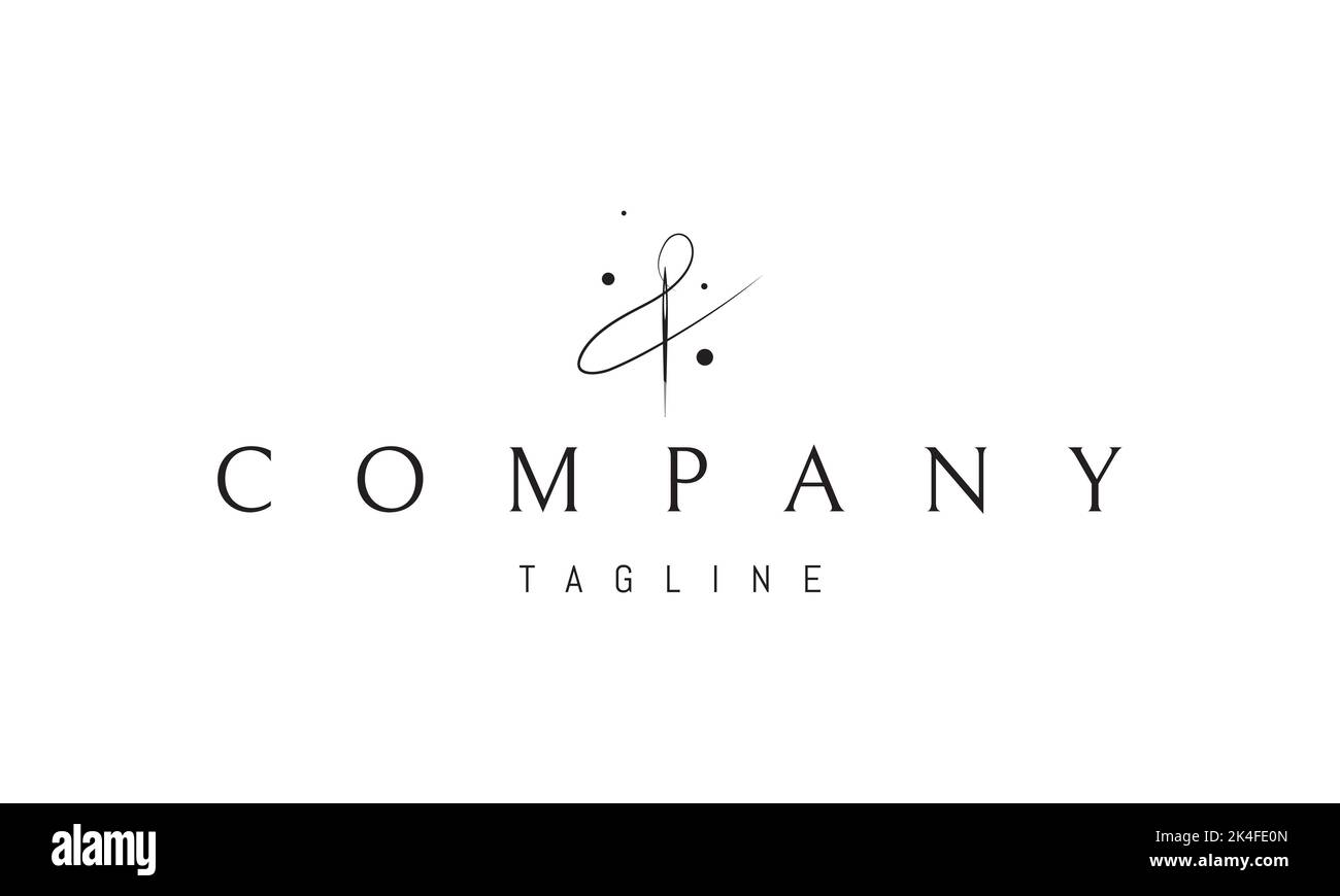 Needle logo hi-res stock photography and images - Alamy