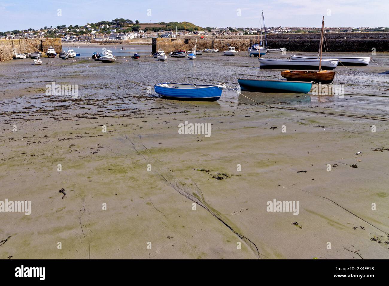 The harbour at Castle St. Michael's Mount - the Cornish counterpart of ...