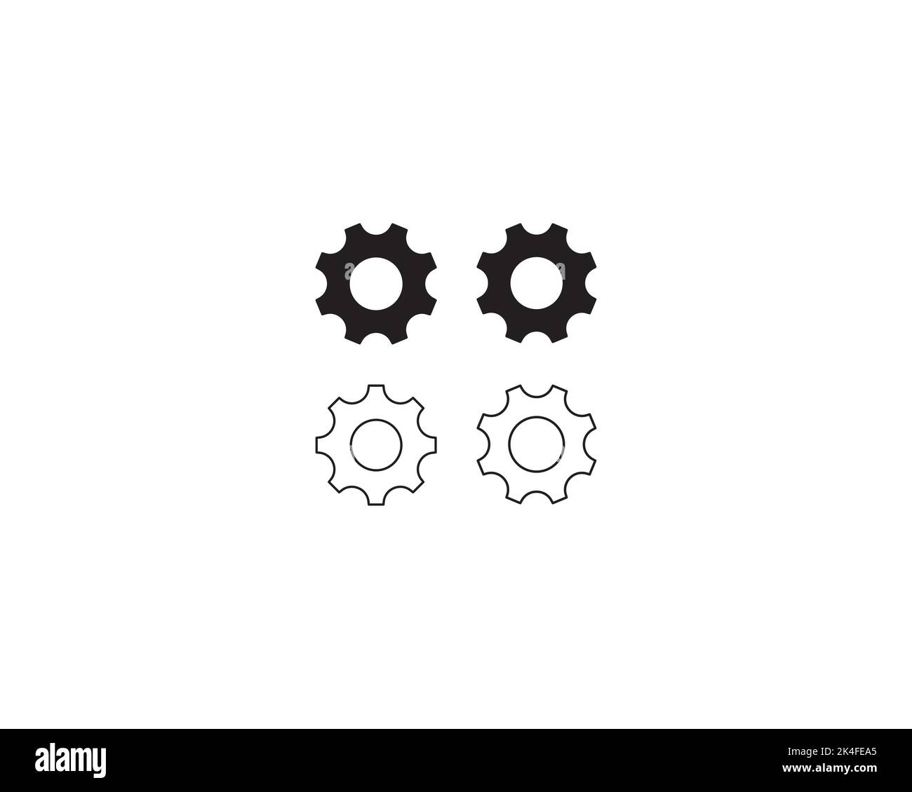 setting tool cog industry mechanics wheel icon vector symbol design ...