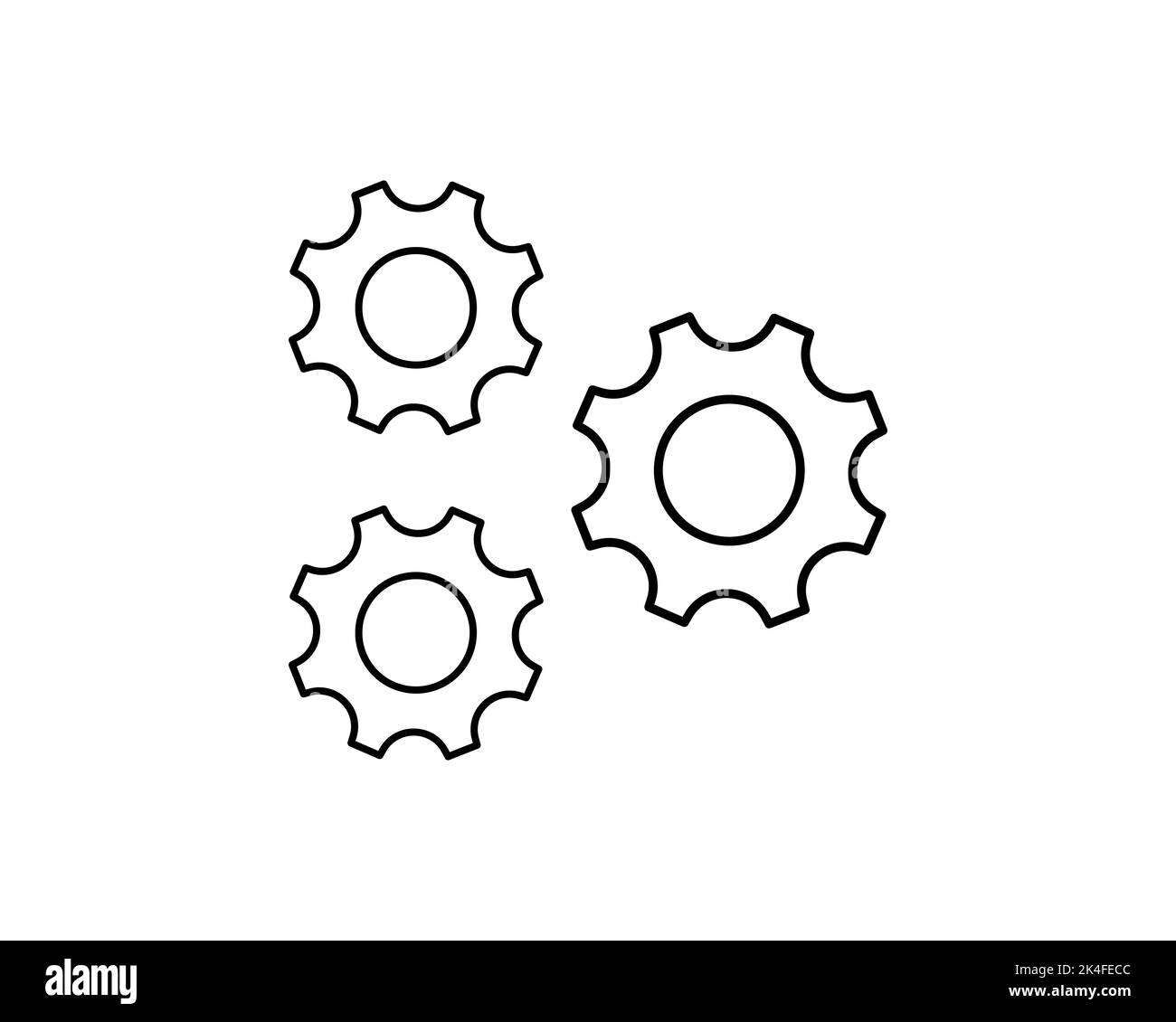 setting tool cog industry mechanics wheel icon vector symbol design ...