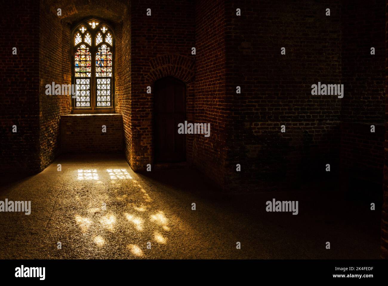 Sunlight through a Stained Glass Window Stock Photo - Alamy