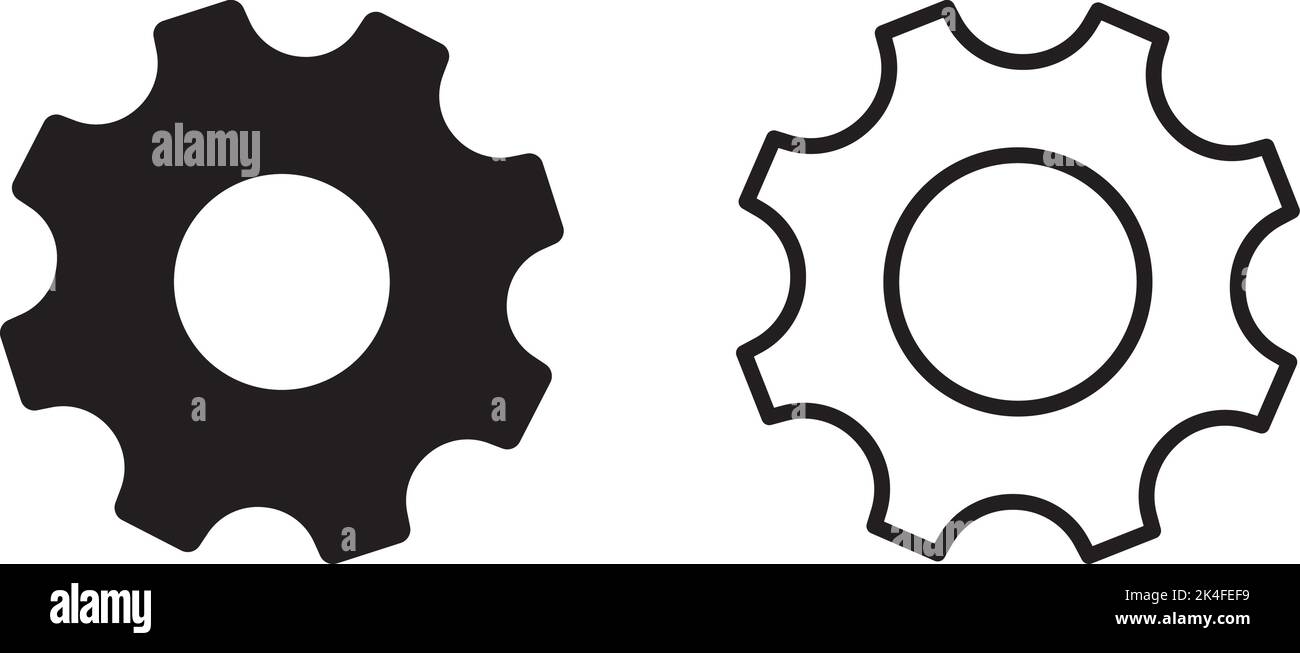 setting tool cog industry mechanics wheel icon vector symbol design ...
