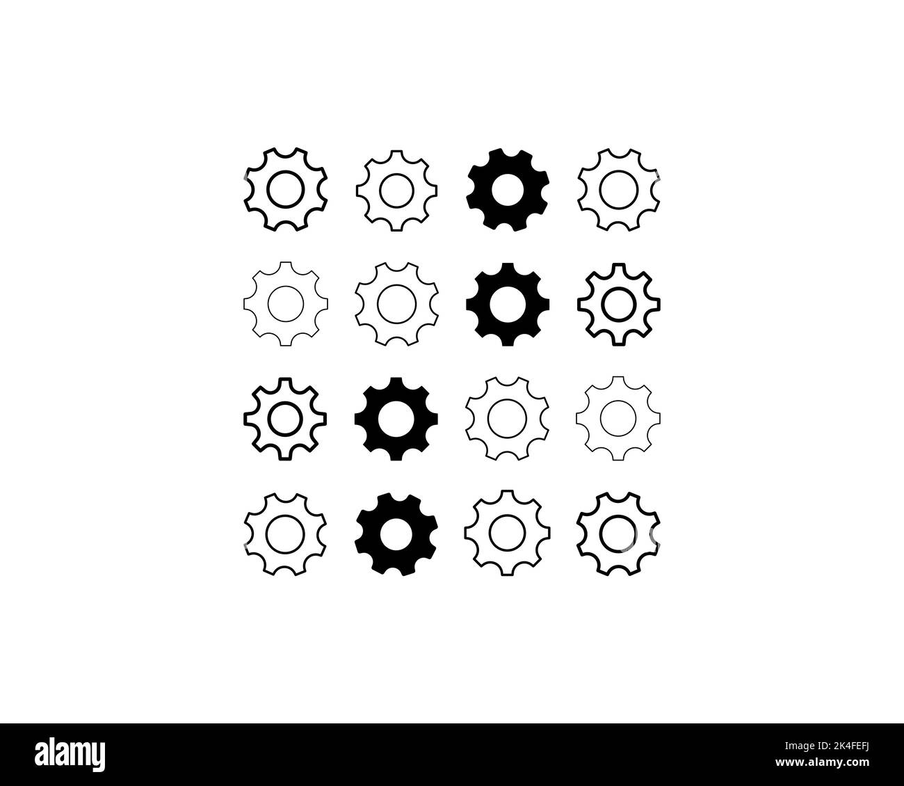 Cog settings sign icon cogwheel hi-res stock photography and images - Alamy