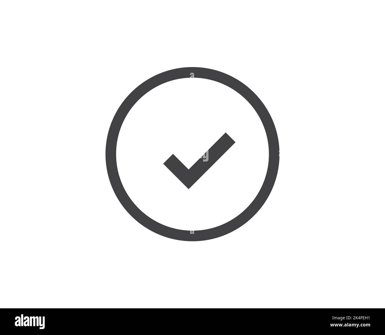 Tick mark check list choice vote correct ok positive good sign icon ...