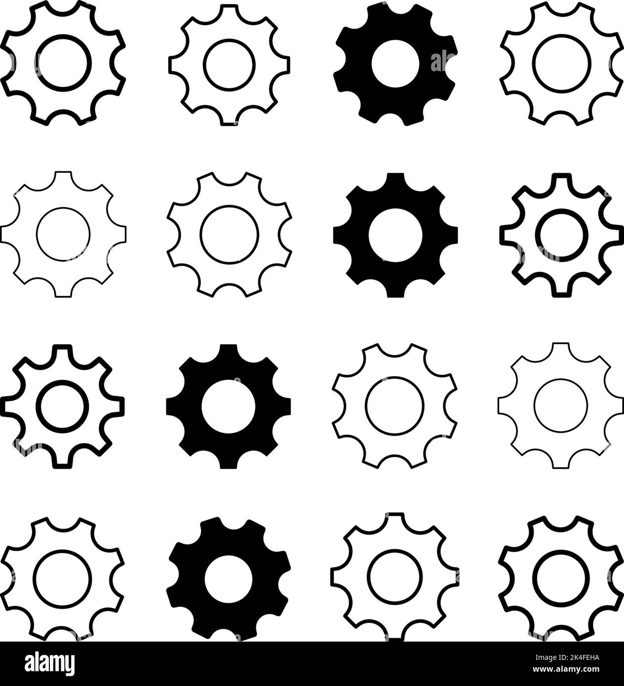 setting tool cog industry mechanics wheel icon vector symbol design ...