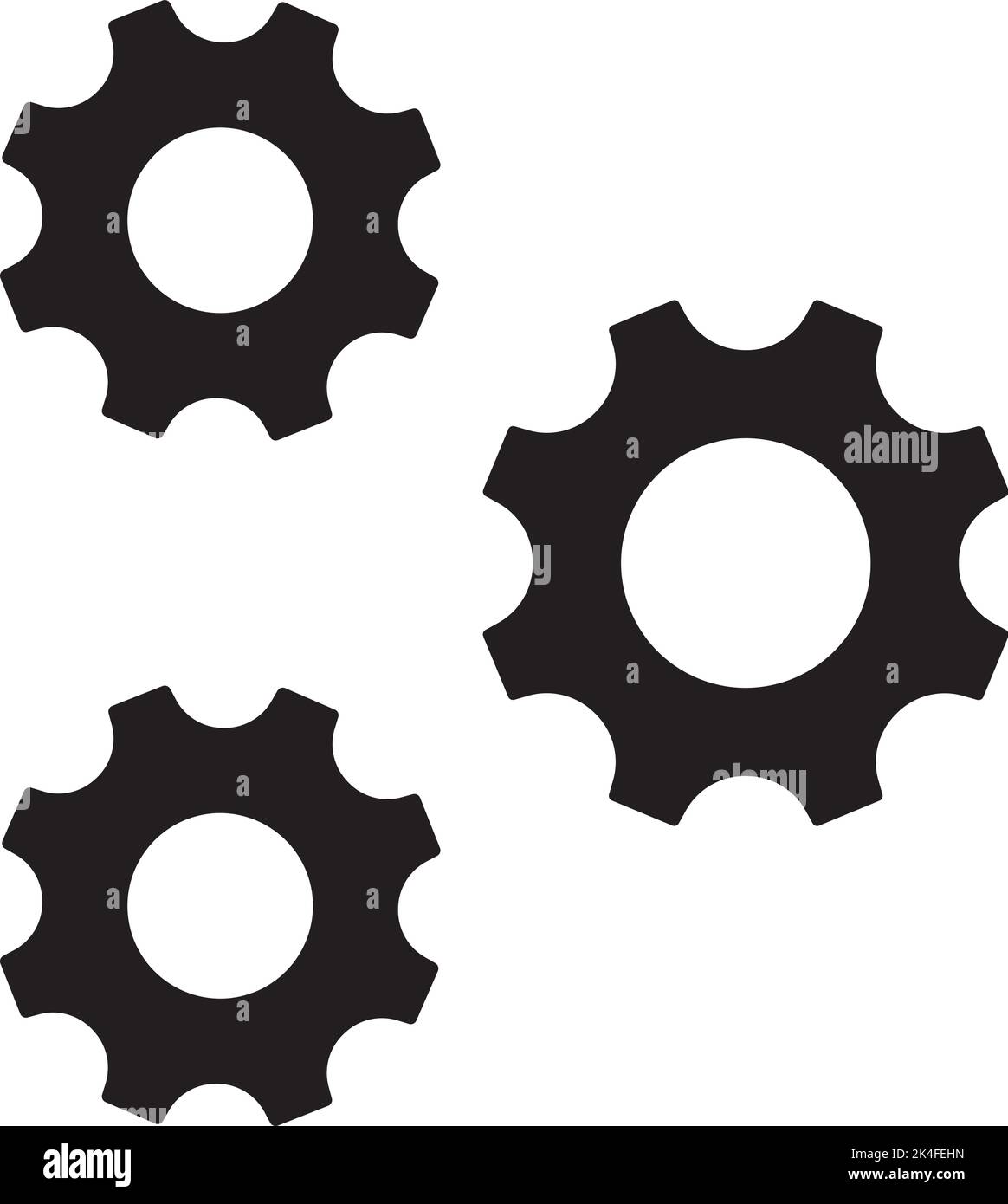 setting tool cog industry mechanics wheel icon vector symbol design ...