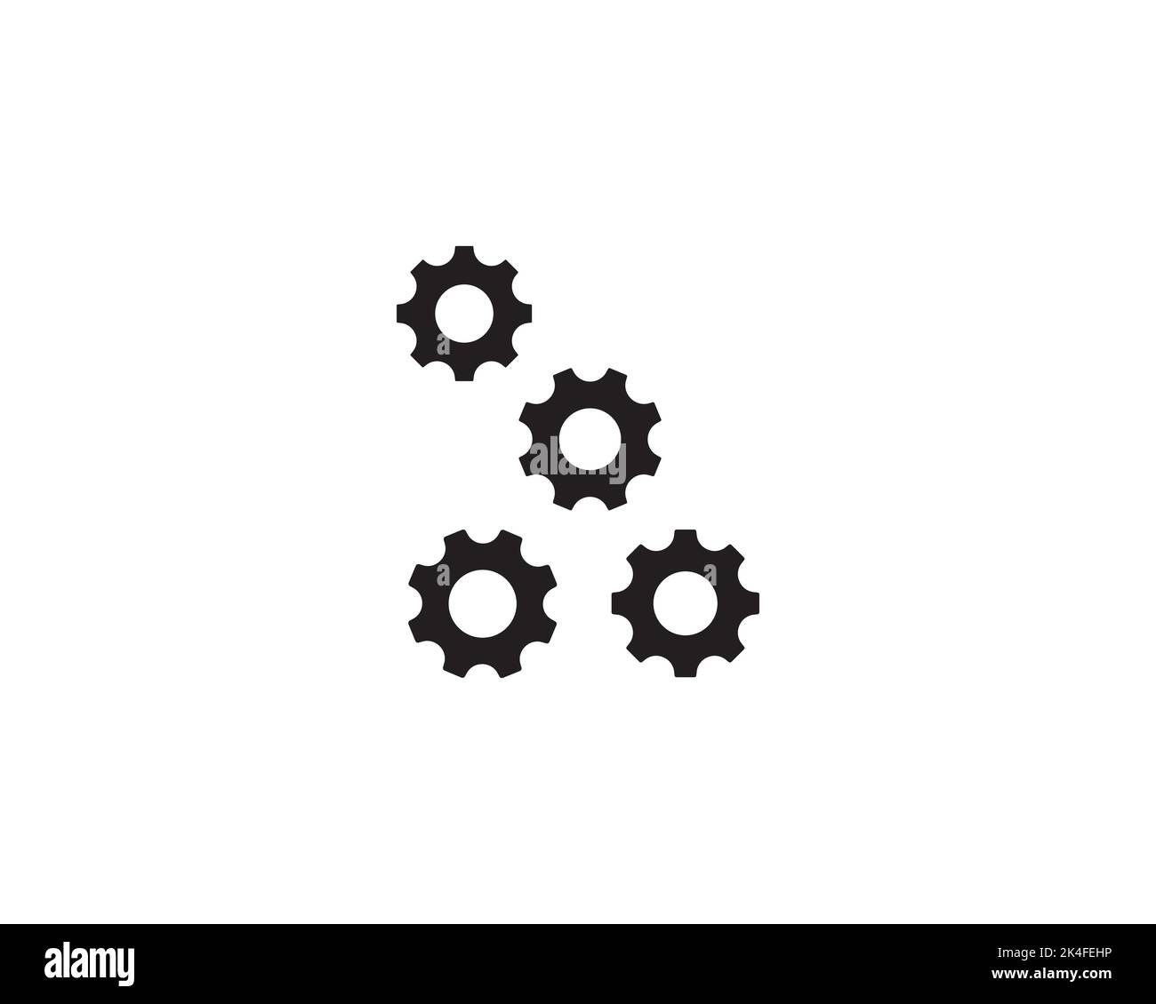 setting tool cog industry mechanics wheel icon vector symbol design ...