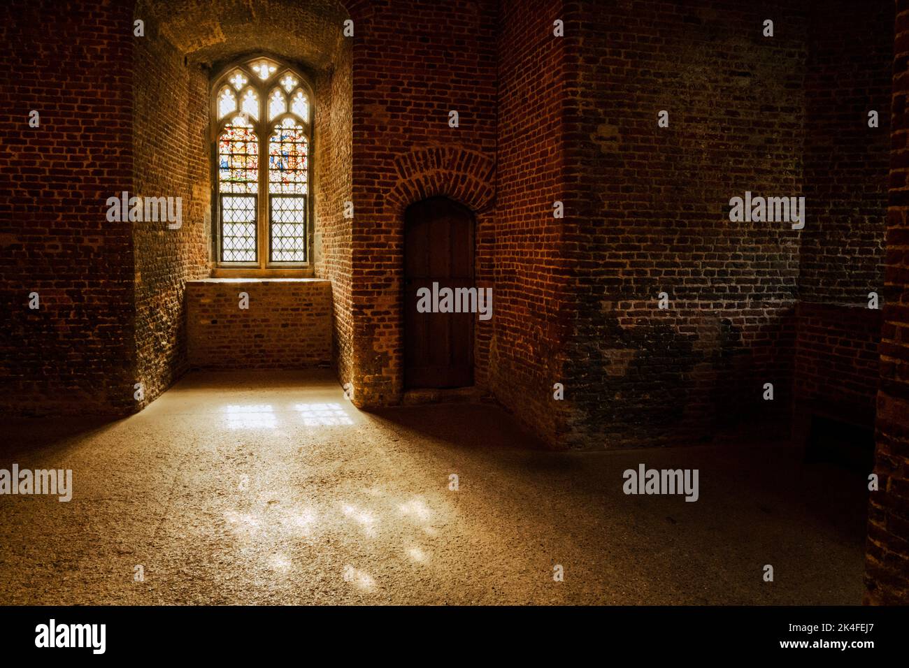 Sunlight through a Stained Glass Window Stock Photo - Alamy