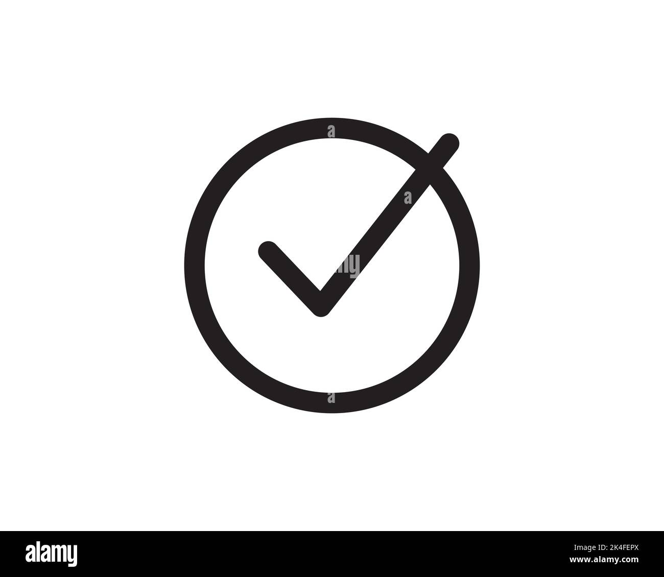 Tick mark check list choice vote correct ok positive good sign icon ...