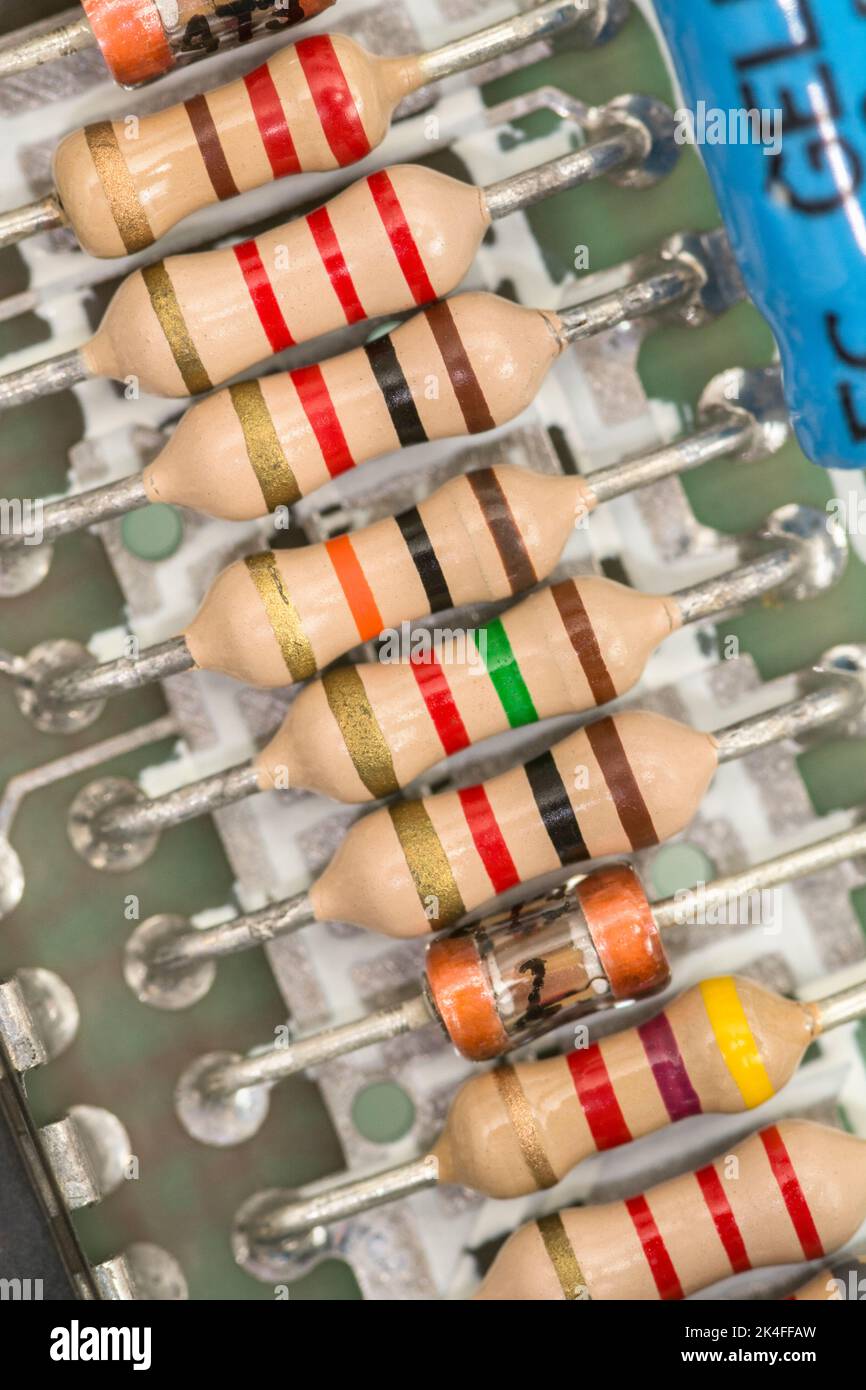 Resistor colour codes hi-res stock photography and images - Alamy