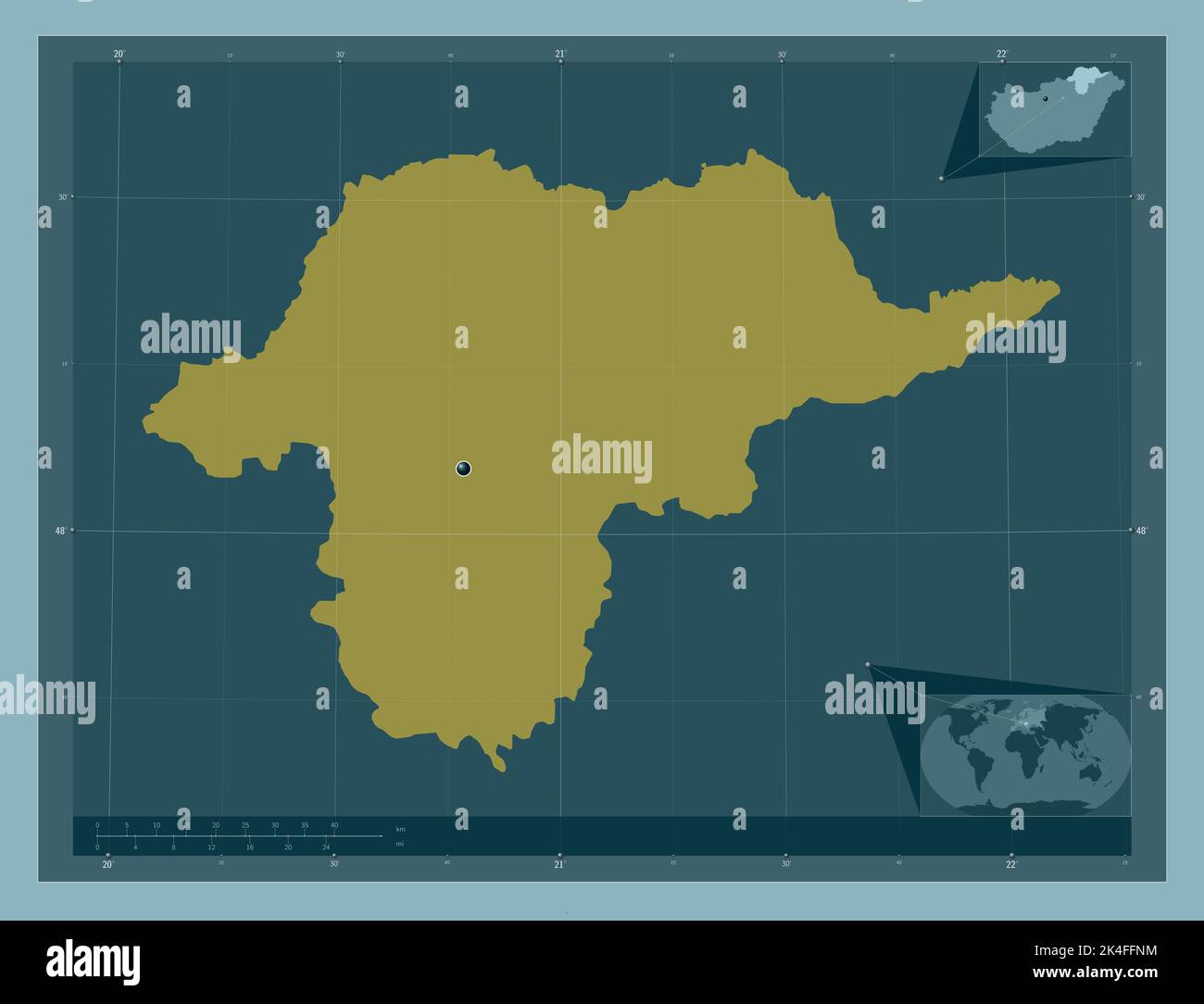 Zemplen county map hi-res stock photography and images - Alamy