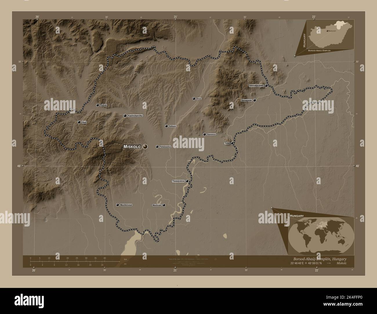 Zemplen map hi-res stock photography and images - Alamy