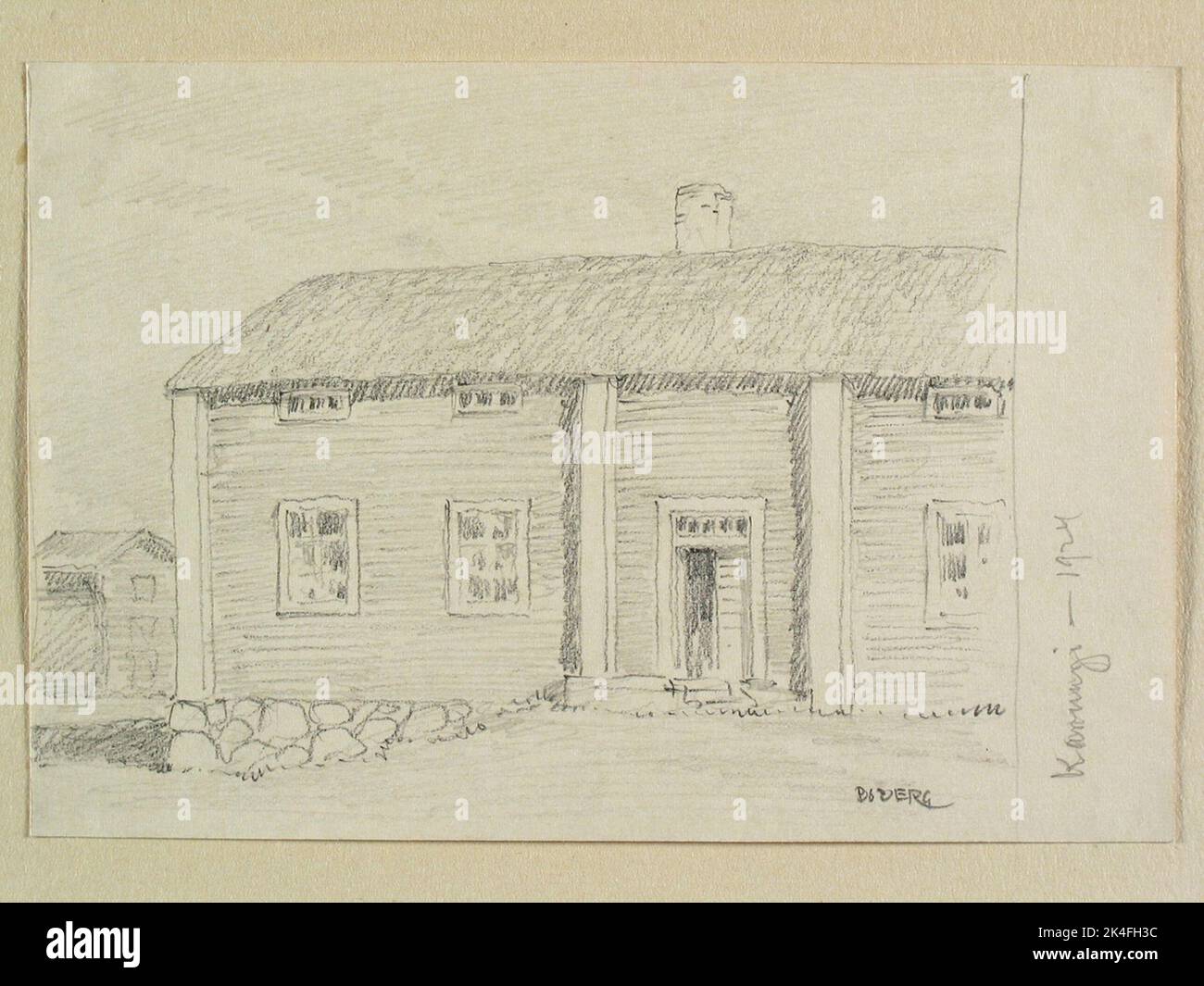 Norrbotten, Karl Gustafs sn., Karungi. Drawing of Ferdinand Boberg ...
