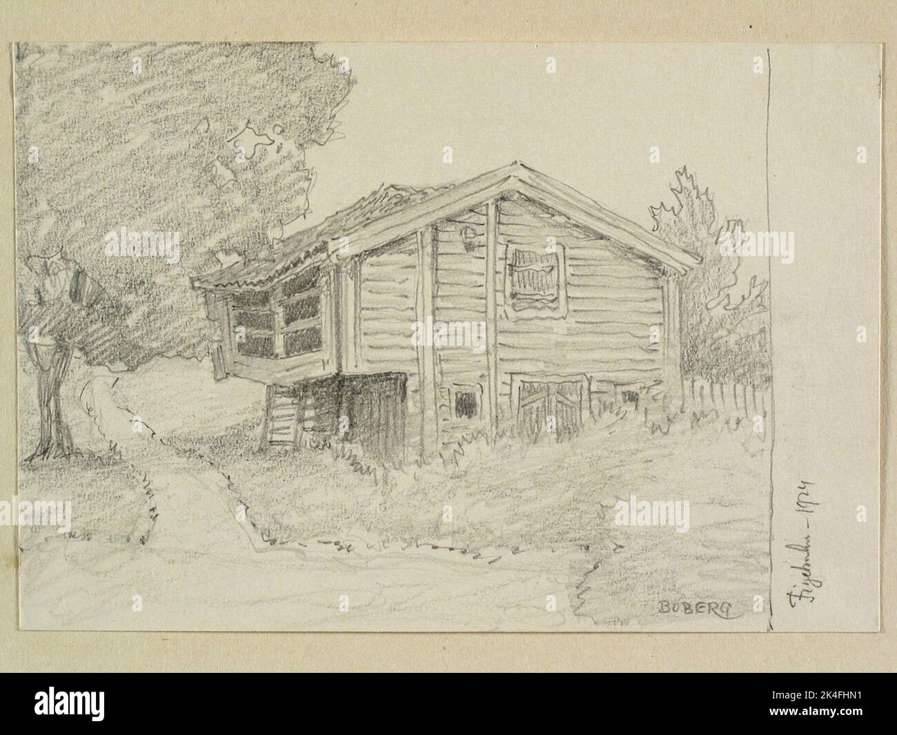 Småland, Tunaläns hd., Misterhults sn., Figeholm. Drawing of Ferdinand ...