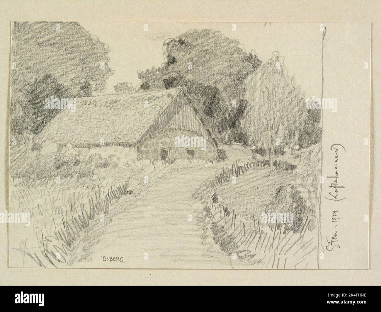 Småland, Northern Tjusts hd., Loftahammars sn., Sten. Drawing by ...