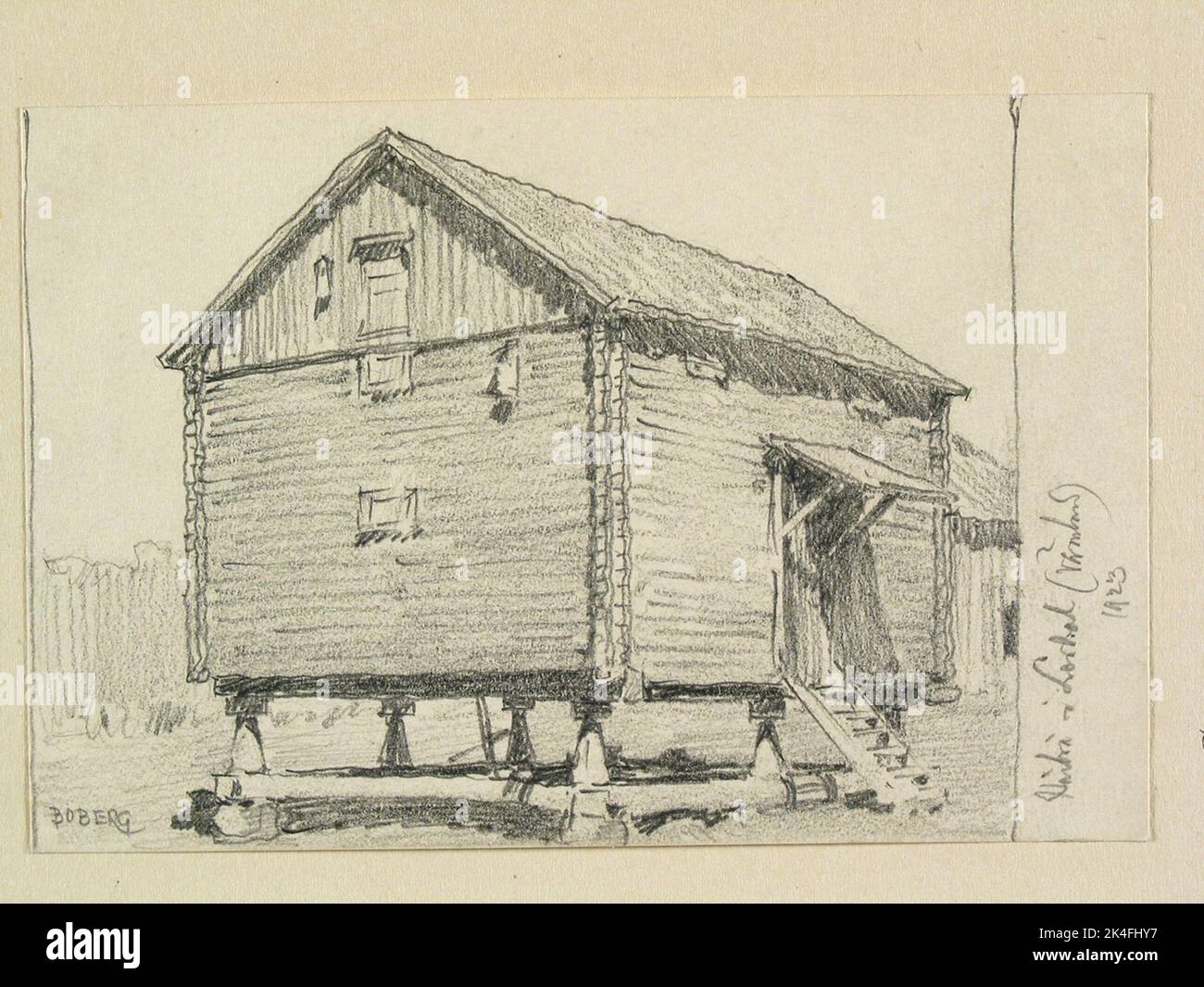 Värmland, Jösse hd., Brunskogs sn. Herbre in Lerhol. Drawing of ...