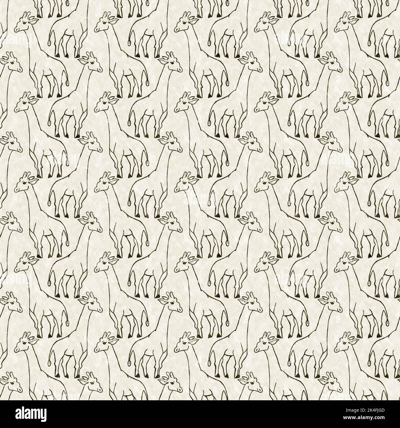 Cute safari wild giraffe animal pattern for babies room decor. Seamless ...