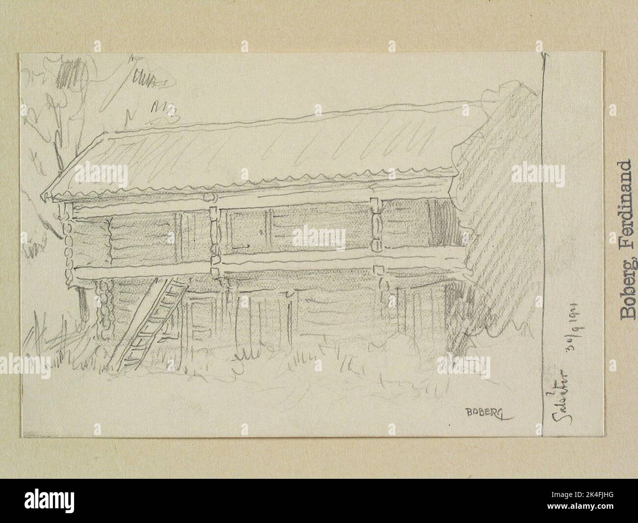 Västmanland, Snefringe hd., Munktorps sn., Salsäter. Drawing by ...