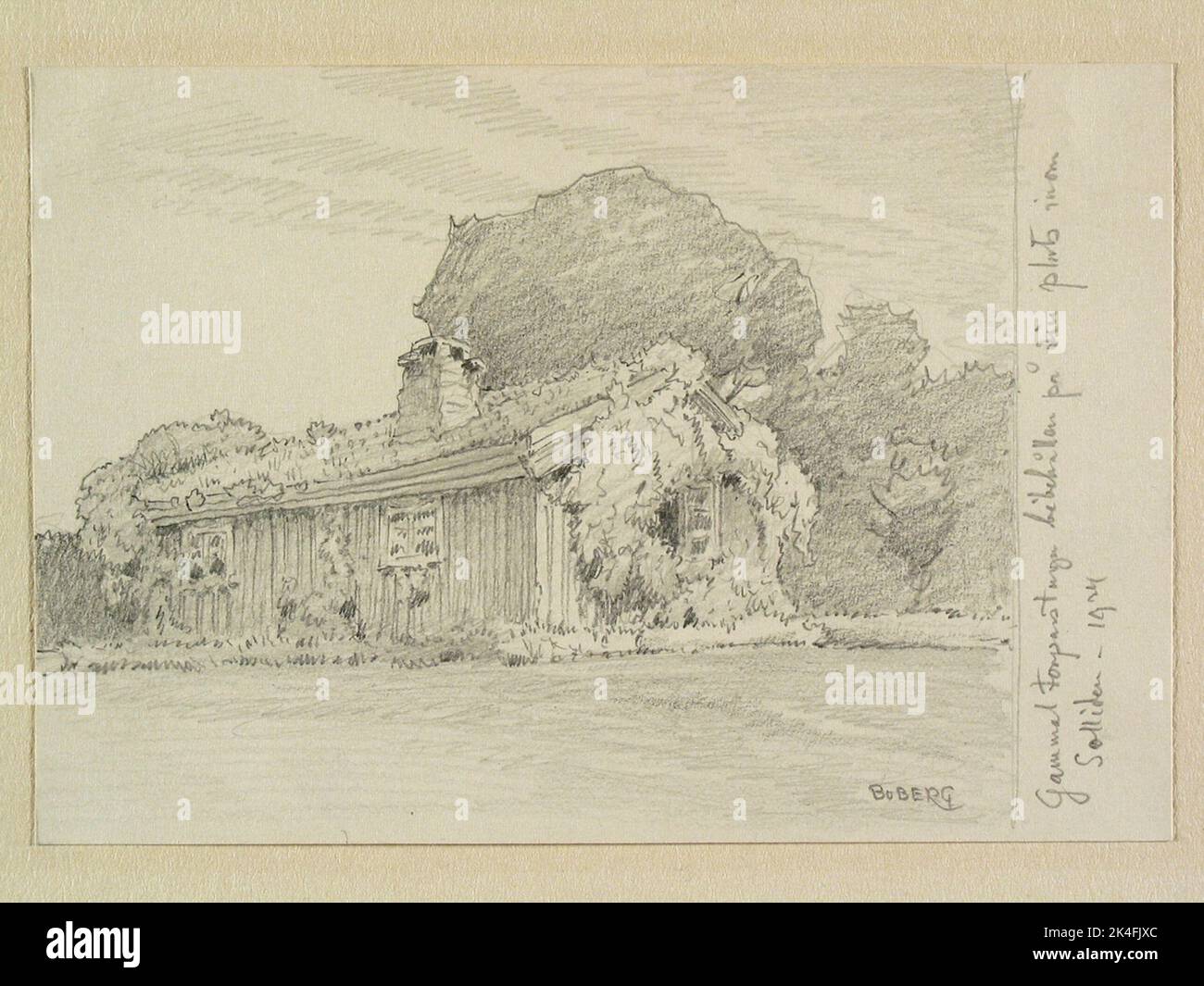 Öland, Slättbo hd., Räpplinge sn., Solliden. "Old torpedo cottage ...