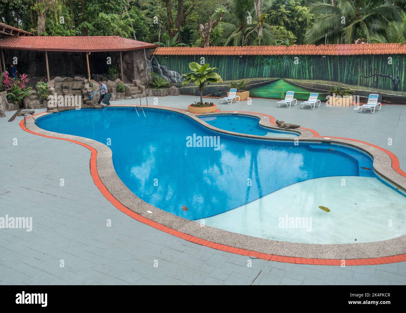 Swimming pool at a hotel in Costa Rica Stock Photo - Alamy
