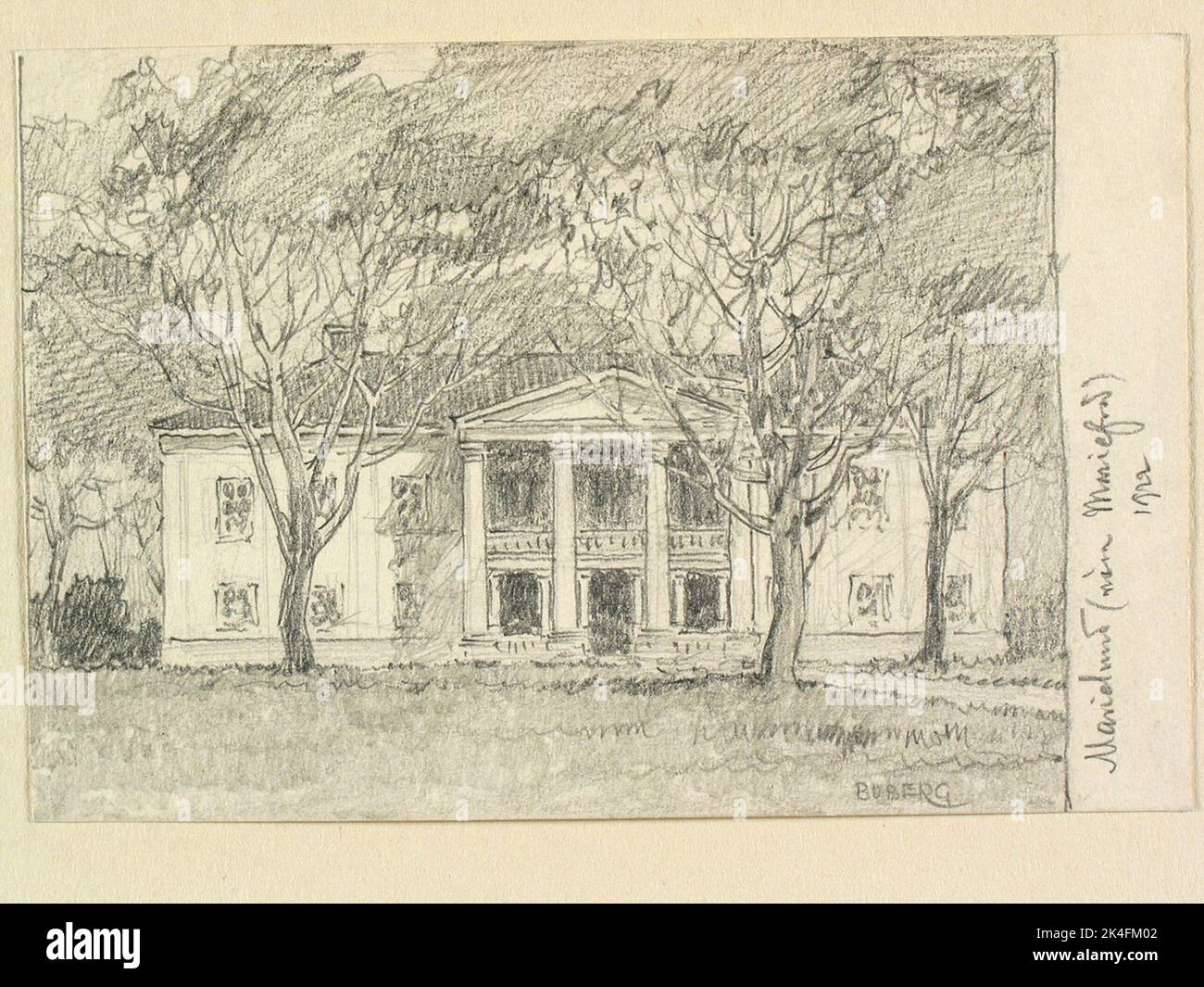 Drawing by Ferdinand Boberg. Södermanland, Selebo hd., Kärnbo sn ...