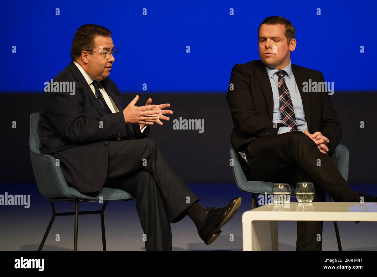 Craig Hoy (left), MSP and Chairman of the Scottish Conservatives, and ...