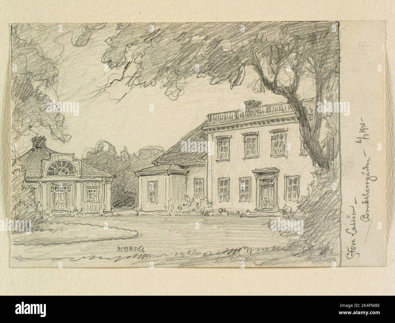 Drawing by Ferdinand Boberg. Närke, Grimstens o Sundbo hd., Bodarne sn ...