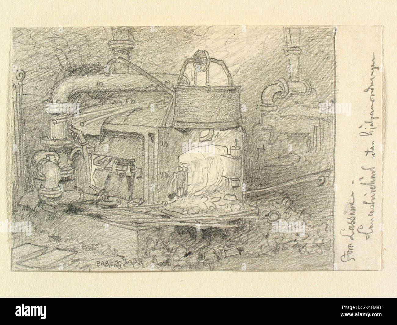 Drawing by Ferdinand Boberg. Närke, Grimstens o Sundbo hd., Bodarne sn ...