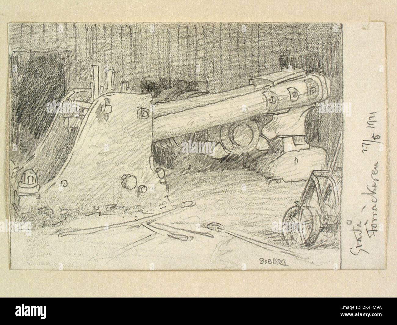 Drawing by Ferdinand Boberg. Närke, Edsberg hd., Kvistbro sn., Svartå ...