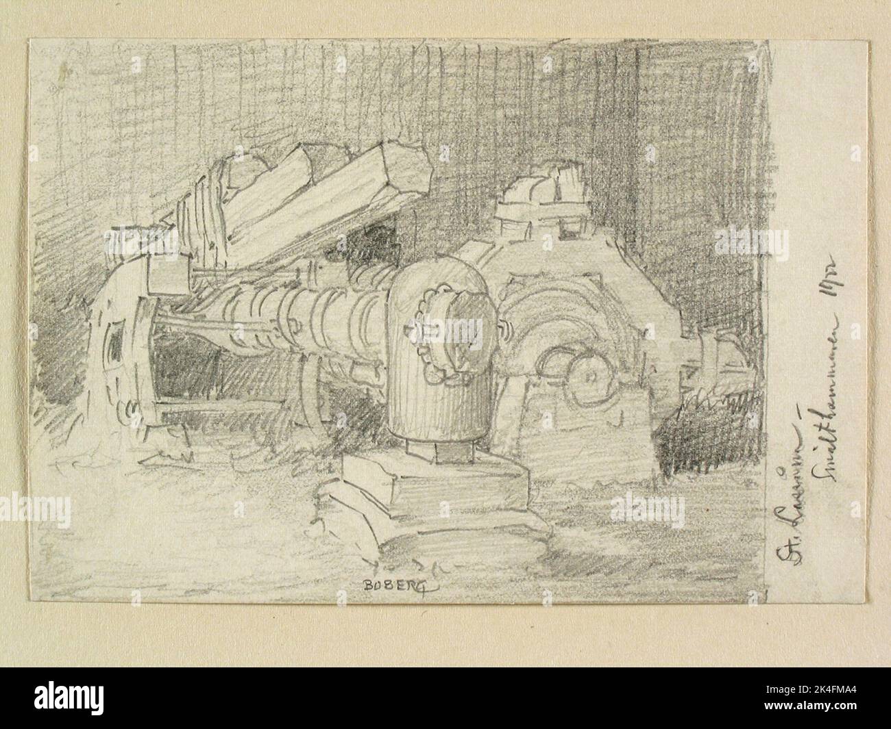 Drawing by Ferdinand Boberg. Närke, Grimstens o Sundbo hd., Bodarne sn ...