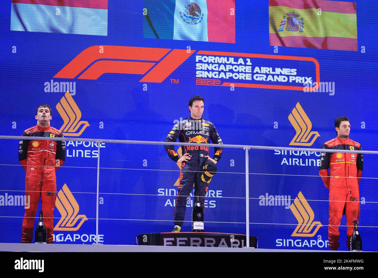 Singapore. October 2nd 2022; Marina Bay, Singapore, Singapore FIA Formula 1 Grand Prix: Race day ...