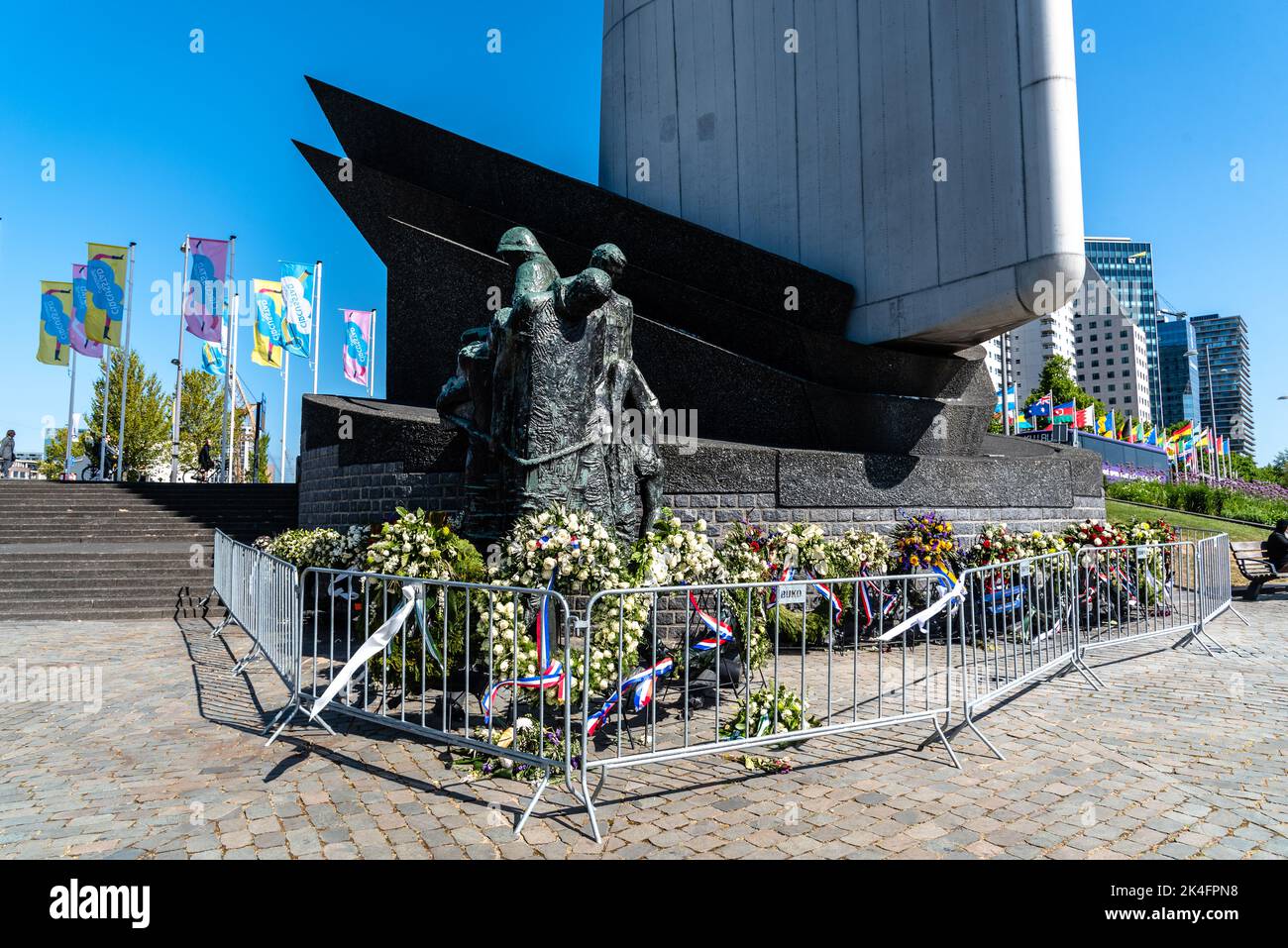 Rotterdam, Netherlands - May 8, 2022: De Boeg. The Bow war memorial in ...